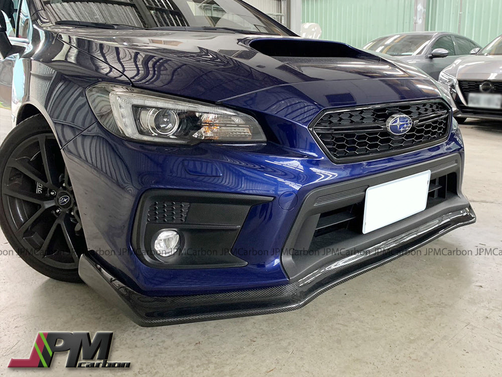 CS Style Carbon Fiber Front Bumper Add-on Lip Fits For 2018-2021 Subar ...