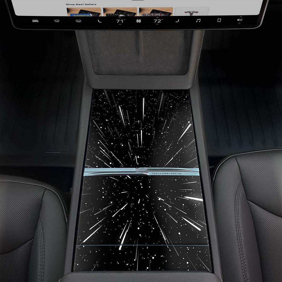 Warp Drive | Tesla Center Console Wrap Kit | Model Y 2026 – NTXGlow
