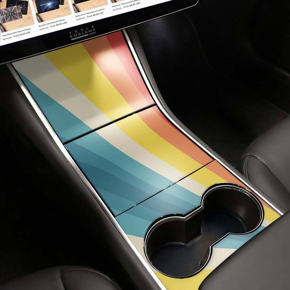 Wave Rider Stripes | Tesla Center Console Wrap Kit | Model Y ’19-20 ...