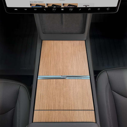 White Ash | Tesla Center Console Wrap Kit | Model Y 2026 – NTXGlow