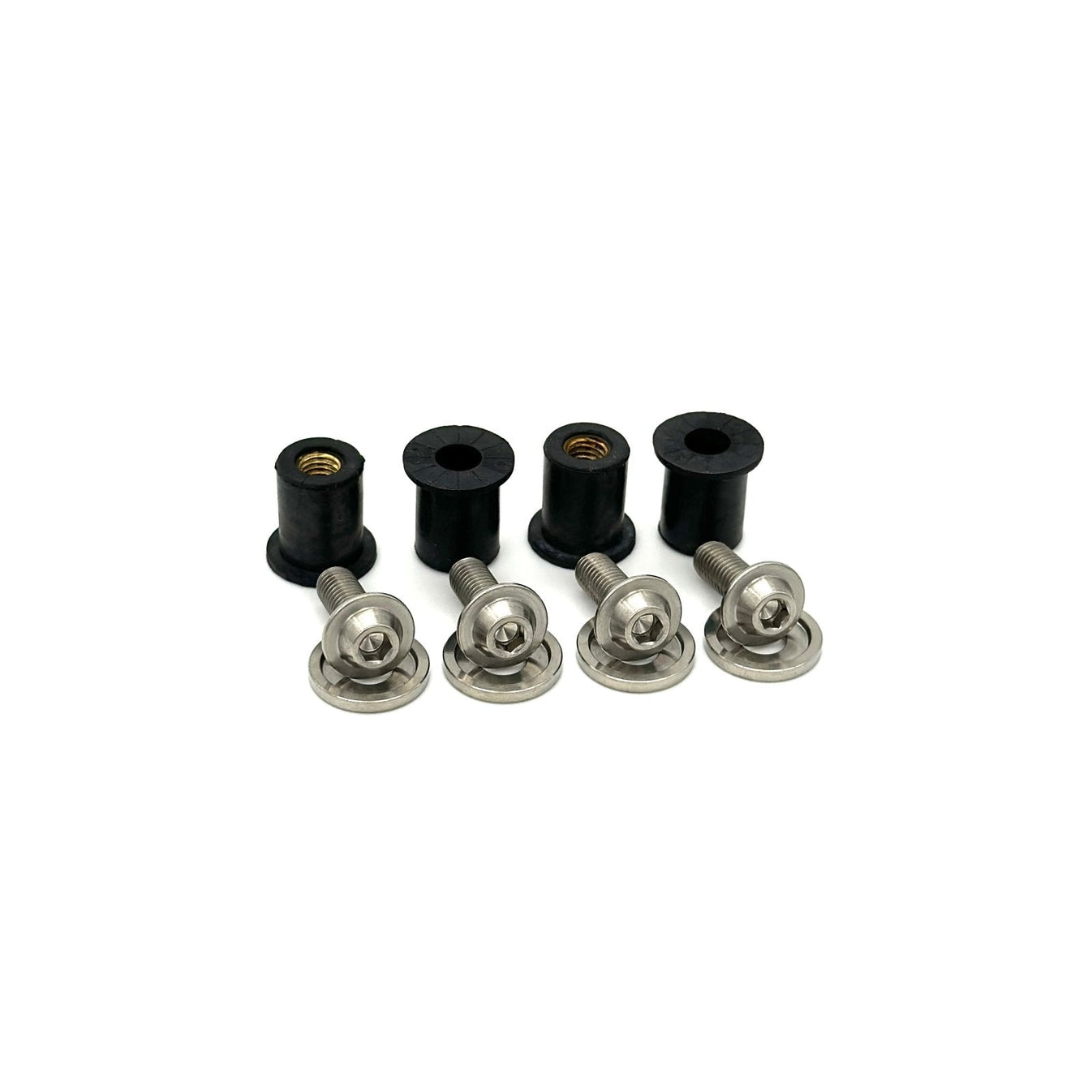 JDC Titanium Radiator Cooling Shroud Plastic Clip Replacement Kit (Evo ...
