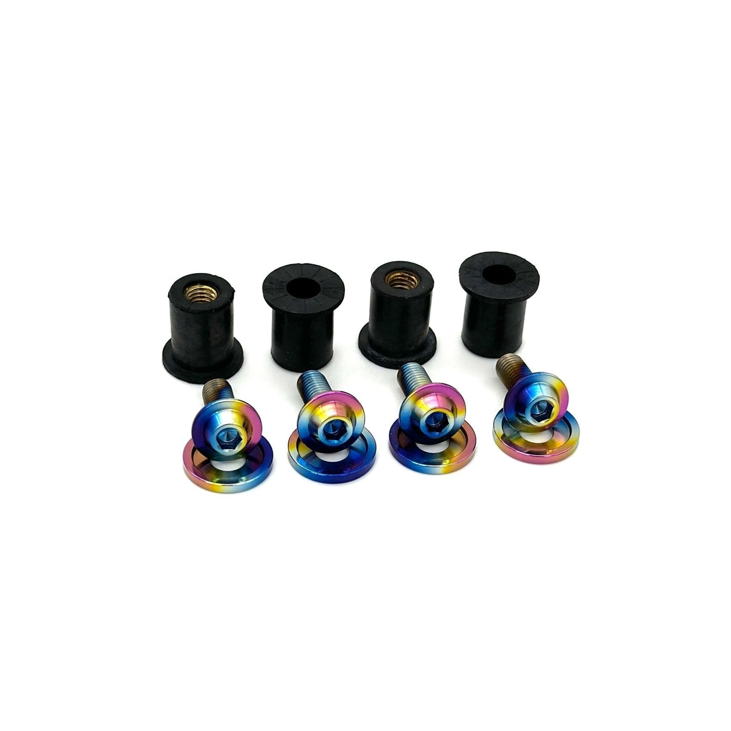 JDC Titanium Radiator Cooling Shroud Plastic Clip Replacement Kit (Evo ...
